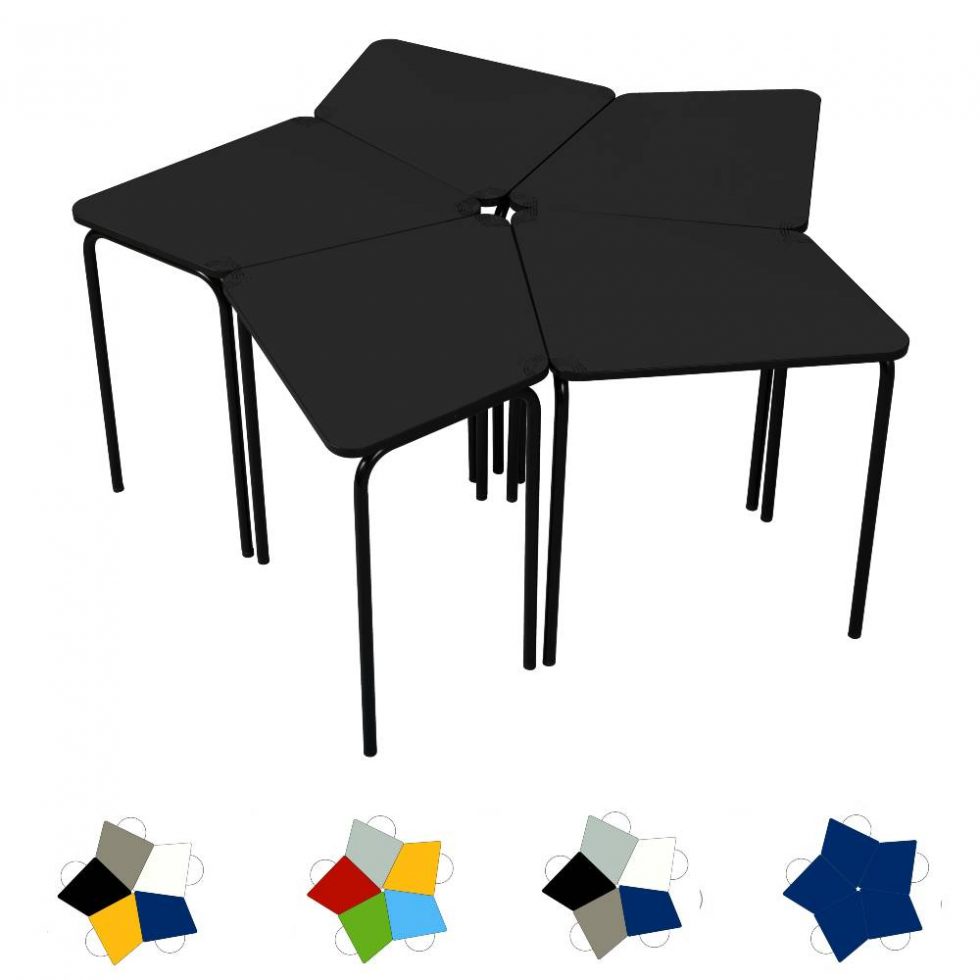 DYN, pack de 5 tables modulables pour un ensemble dynamique - Made in ...